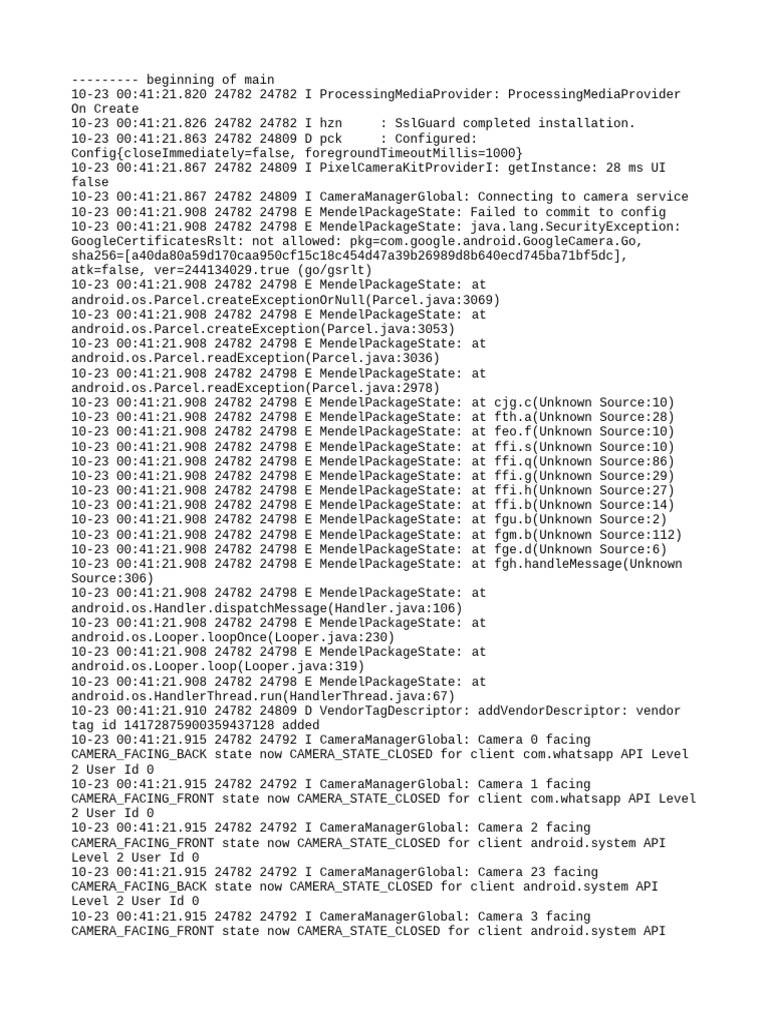 Log Cat 1729654881756 | PDF | Computer Architecture | Software