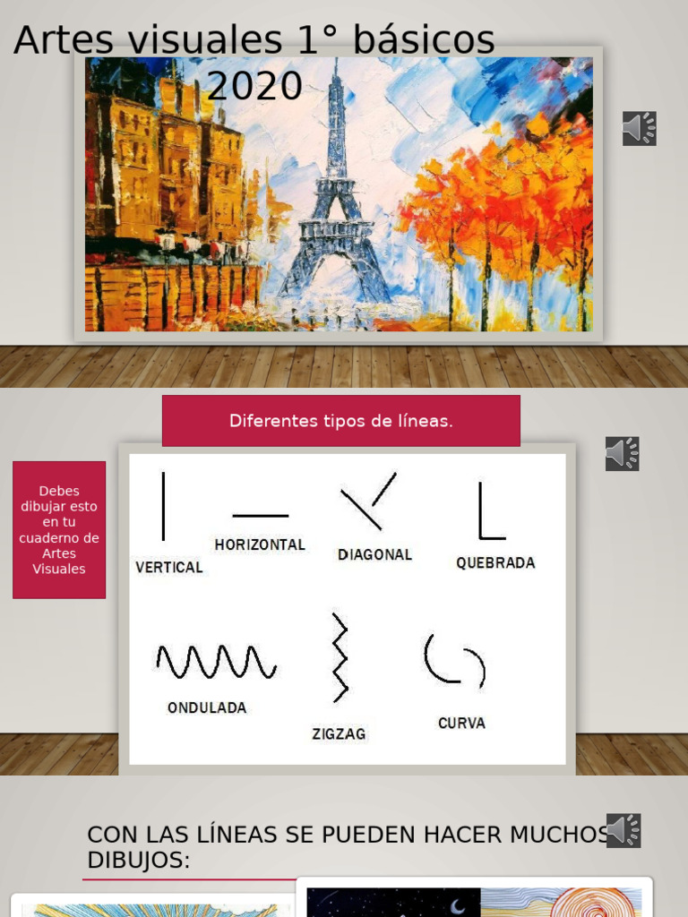 Dibujos con Líneas en Artes Visuales | PDF