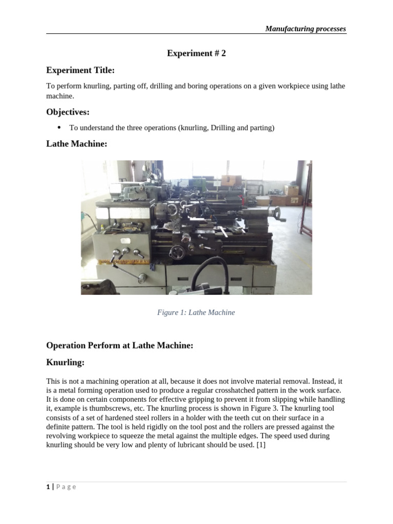 Experiment No 2 | PDF | Drilling | Drill