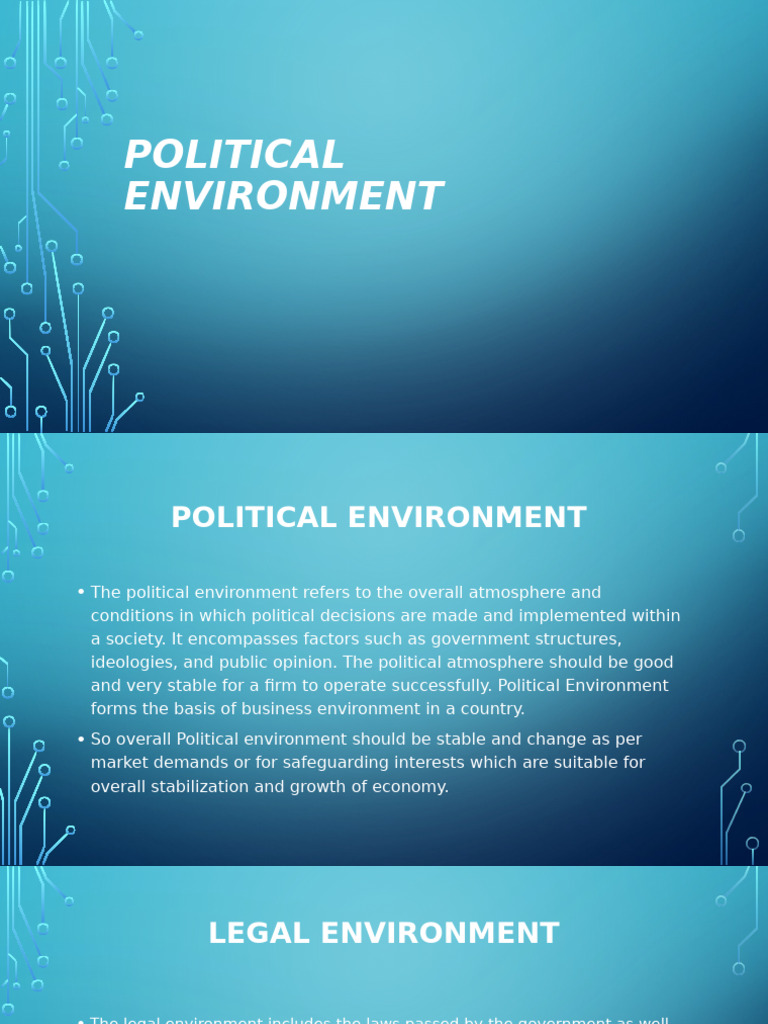 Political Environment | PDF | Consumer Protection | Trademark
