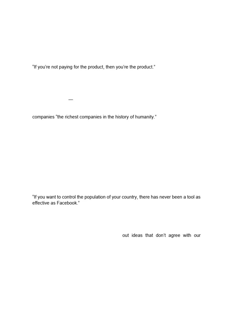 The Social Dilemma: Impact of Social Media | PDF | Social Media ...