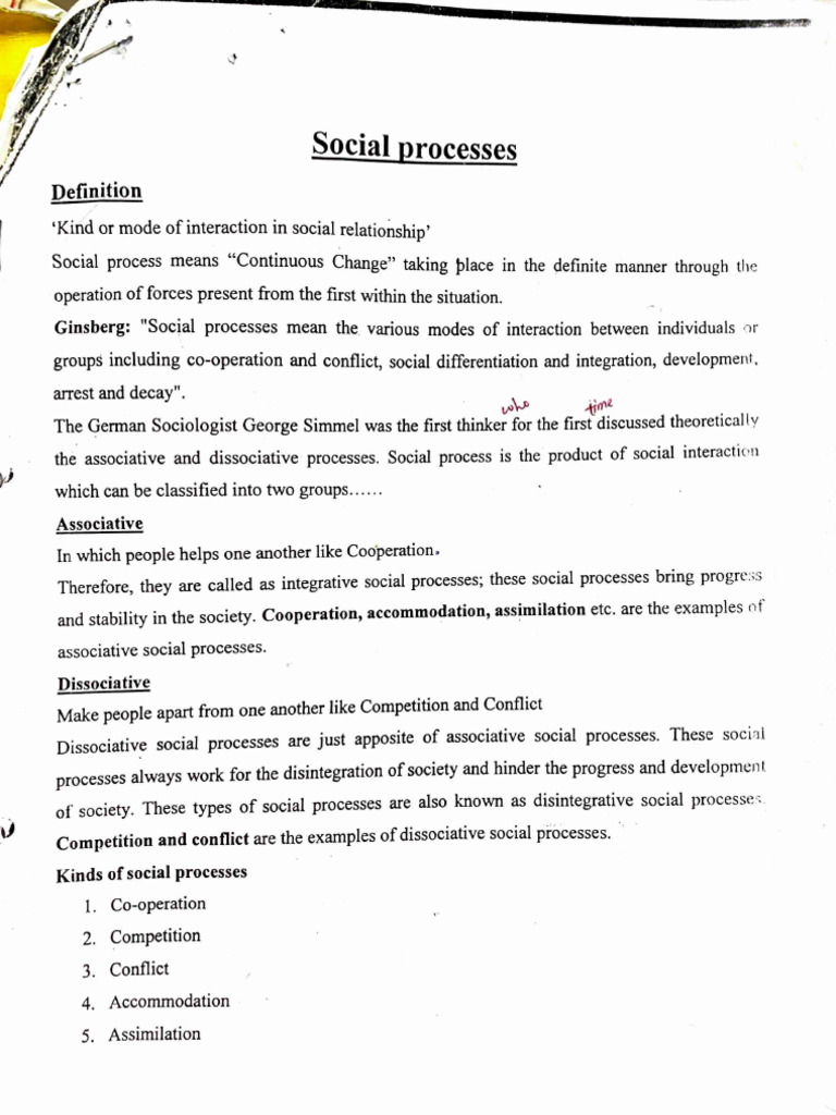 Social Processes | PDF