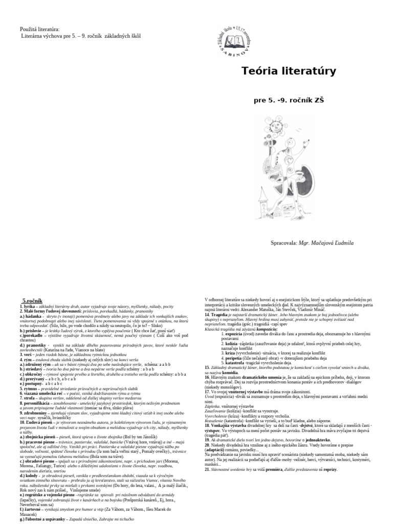 Teoria_Lv_pre_5._-9._roc._ako_zosit | PDF