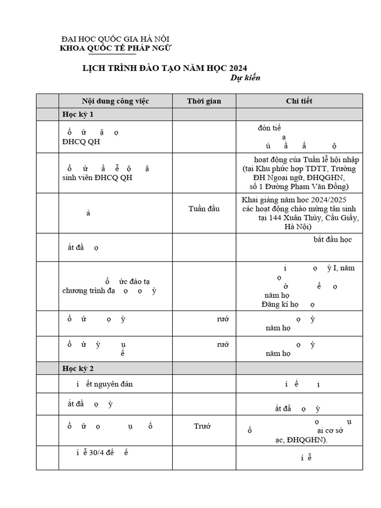 Ifi Formation VV Lich Trinh DH - v2 2 | PDF