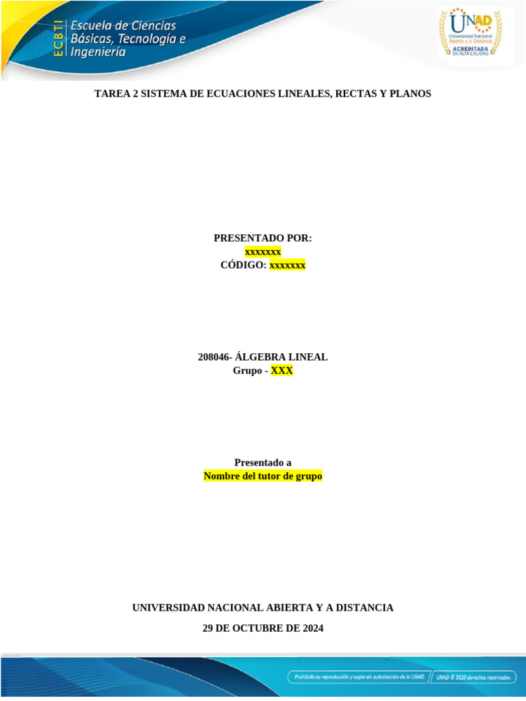 Nombre Completo Estudiante - Nombre Del Trabajo y La Materia | PDF | Ecuaciones | Sistema de ...