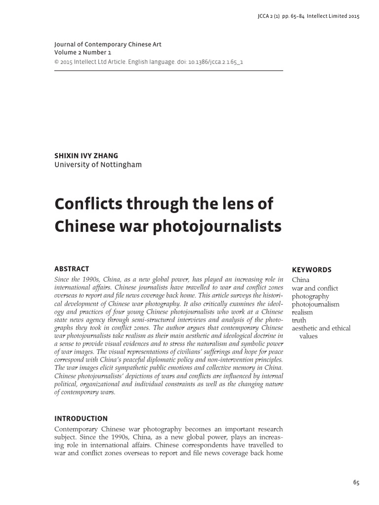 Chinese War Photography Zhang | PDF | News | Image