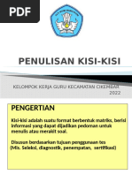 Panduan Penyusunan Kisi-Kisi Dan Soal | PDF