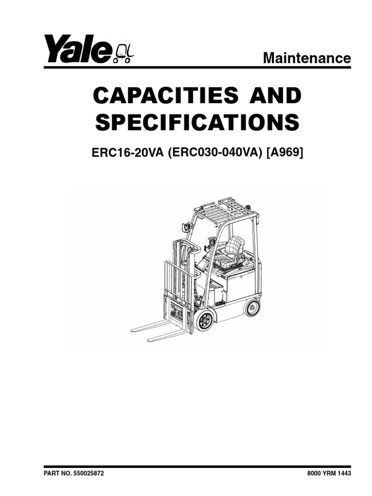Capacities and Specifications: Maintenance | PDF | Axle | Mechanical ...