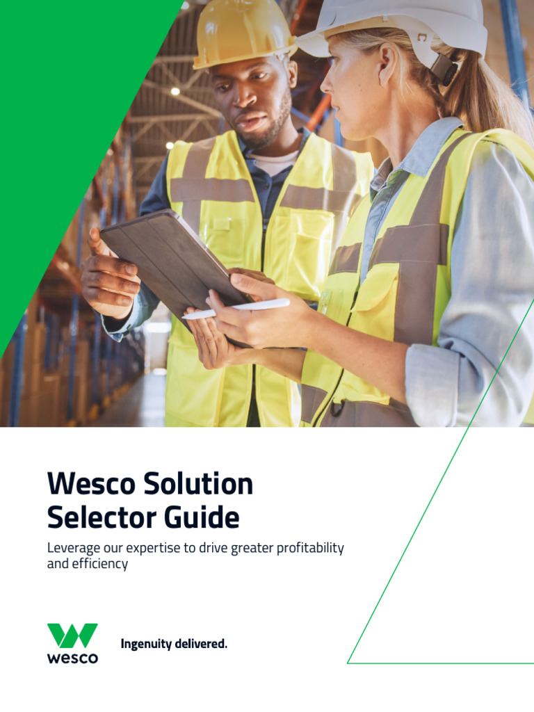 Wesco Solution Selector Guide | PDF | Safety | Wire