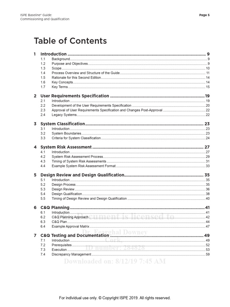 Ispe Baseline Guide v5 Commissioning and Qualification 2nd Ed 2019 PDF ...