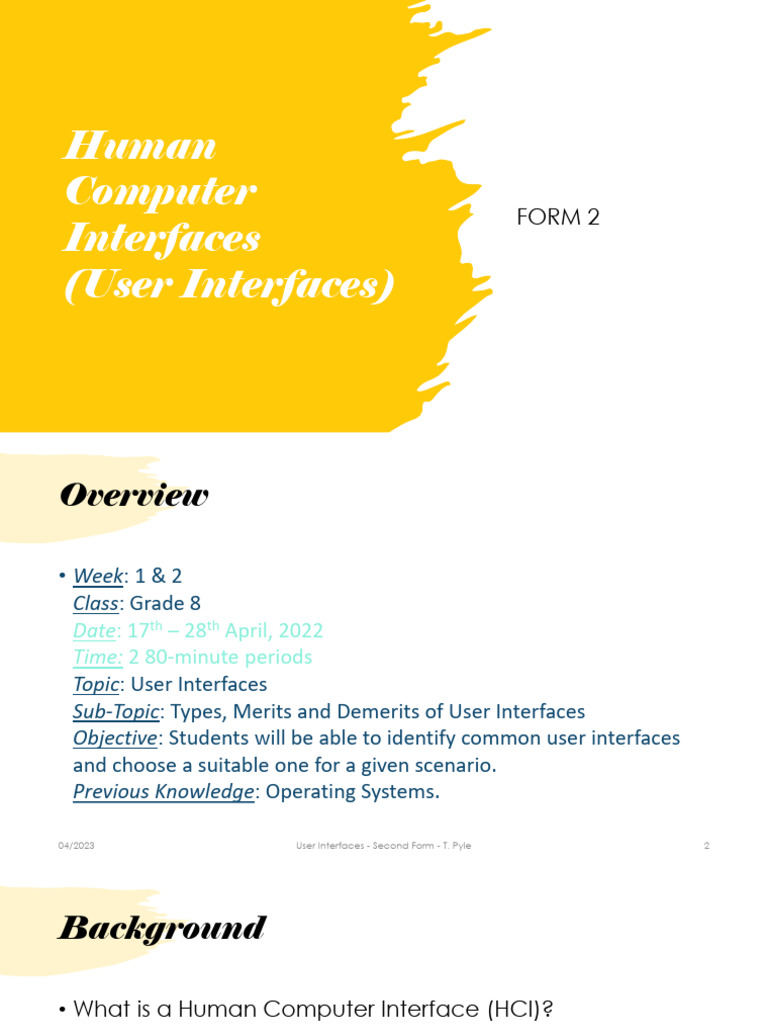 Human Computer Interaction - Copy for students | PDF | Graphical User Interfaces | Menu (Computing)