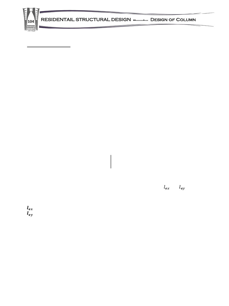 Chapter 6. Design of Columns | PDF | Beam (Structure) | Column