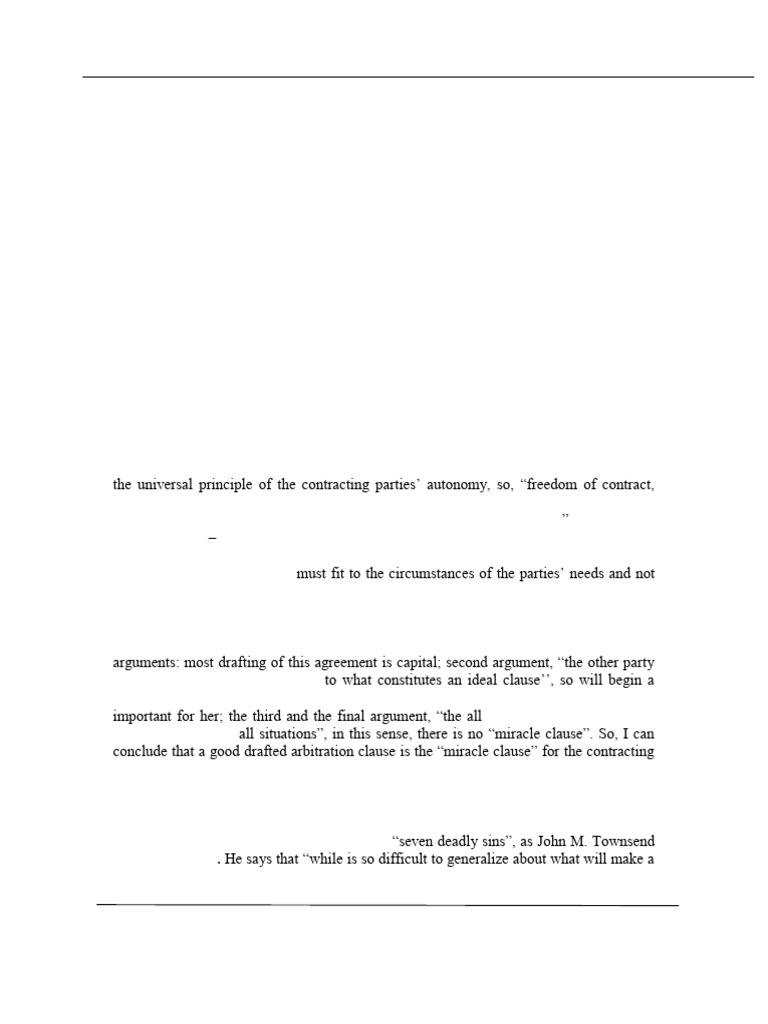 Drafting Effective Arbitration Clauses | PDF | Arbitration | Arbitral ...