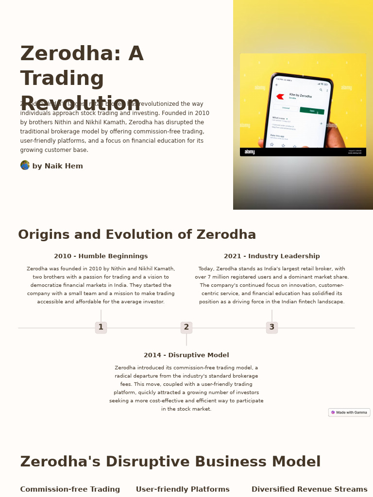 Zerodha A Trading Revolution | PDF | Investing | Usability