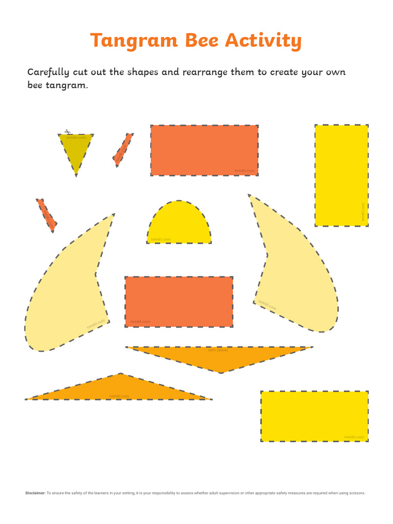 Bee Tangram Craft Activity | PDF