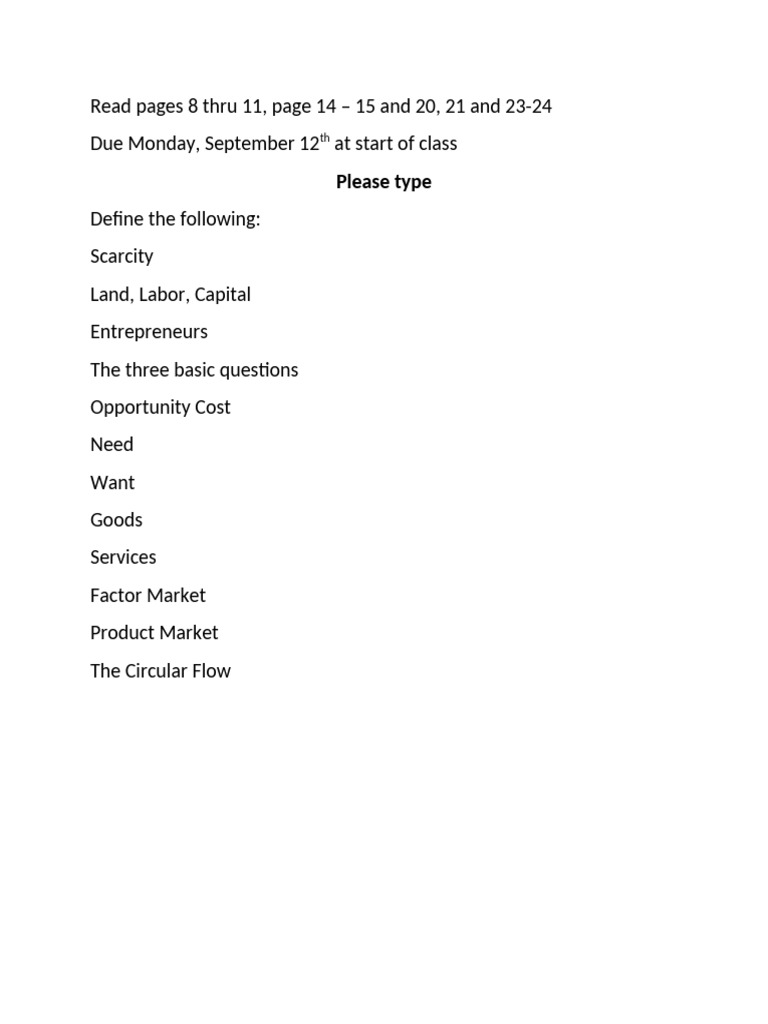 First Econ HW For ECON | PDF