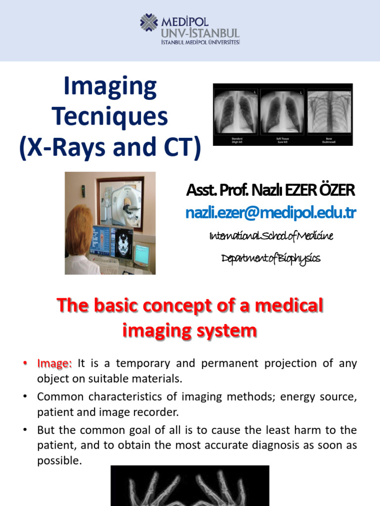 Lec 3 - XRays & CT | PDF | Medical Imaging | Ct Scan
