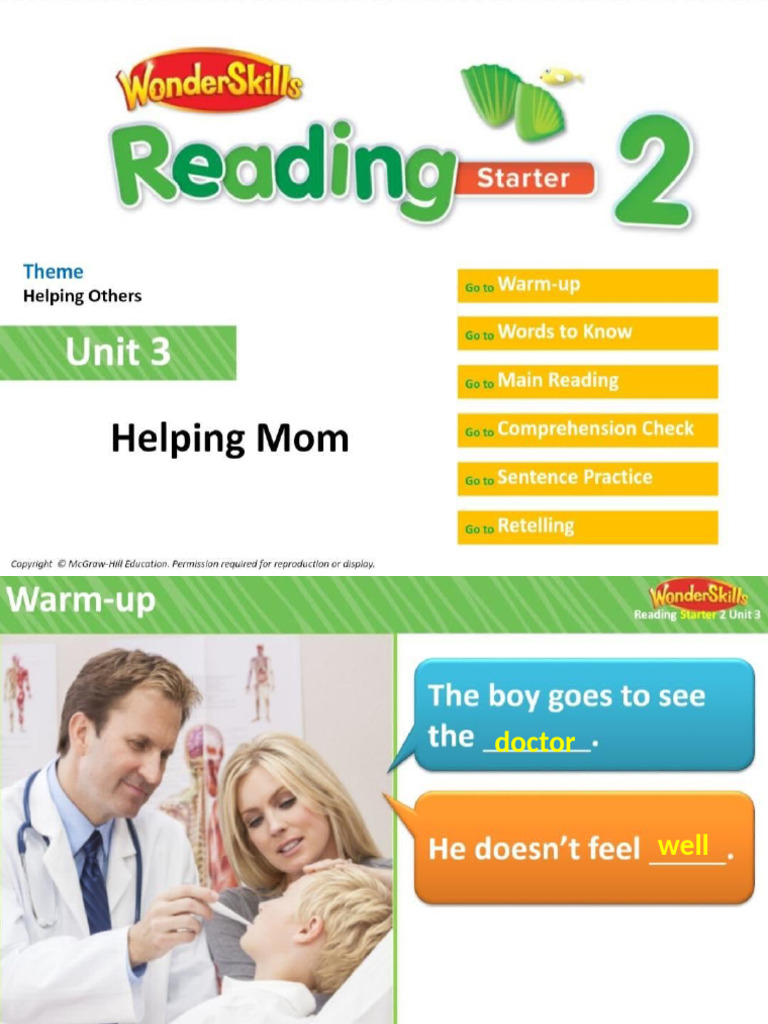Starter 2 Unit 3 Helping Mom | PDF