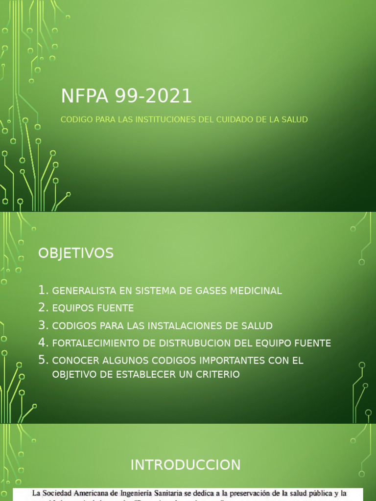 Código NFPA 99-2021: Alarmas y Válvulas en Salud | PDF