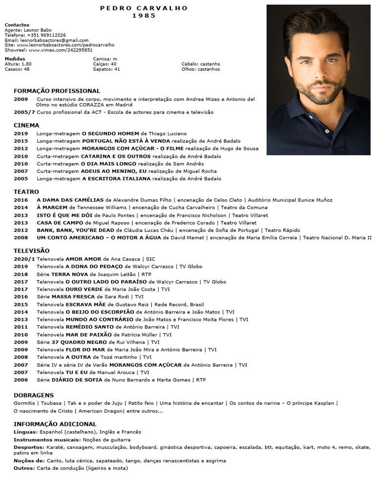 CV Pedro Carvalho 7 | PDF