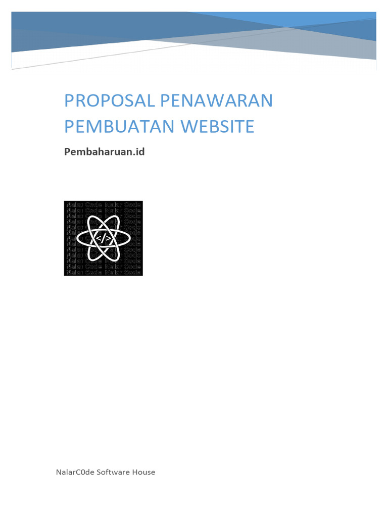 Proposal Pembuatan Website | PDF
