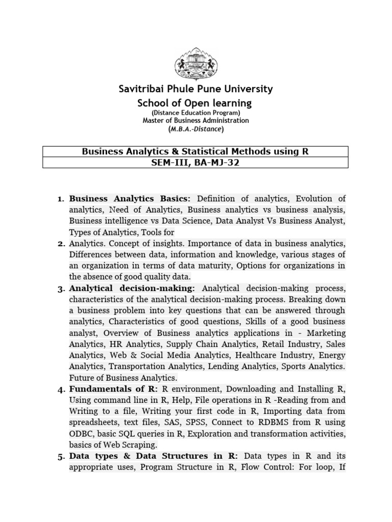 BA Sem III and IV | PDF | Regression Analysis | Linear Regression