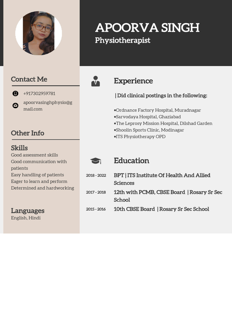 Apoorva Singh - 1646846292 | PDF | Career & Growth