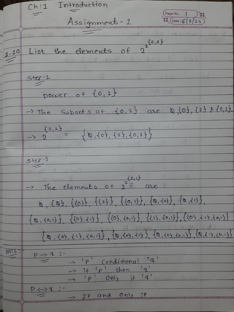TOC Assignment 1 | PDF