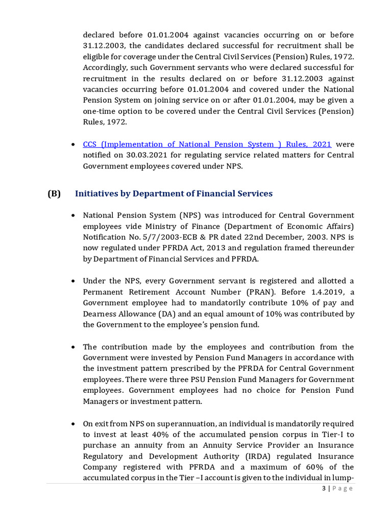 NPS-3-4 | PDF | Pension | Economies