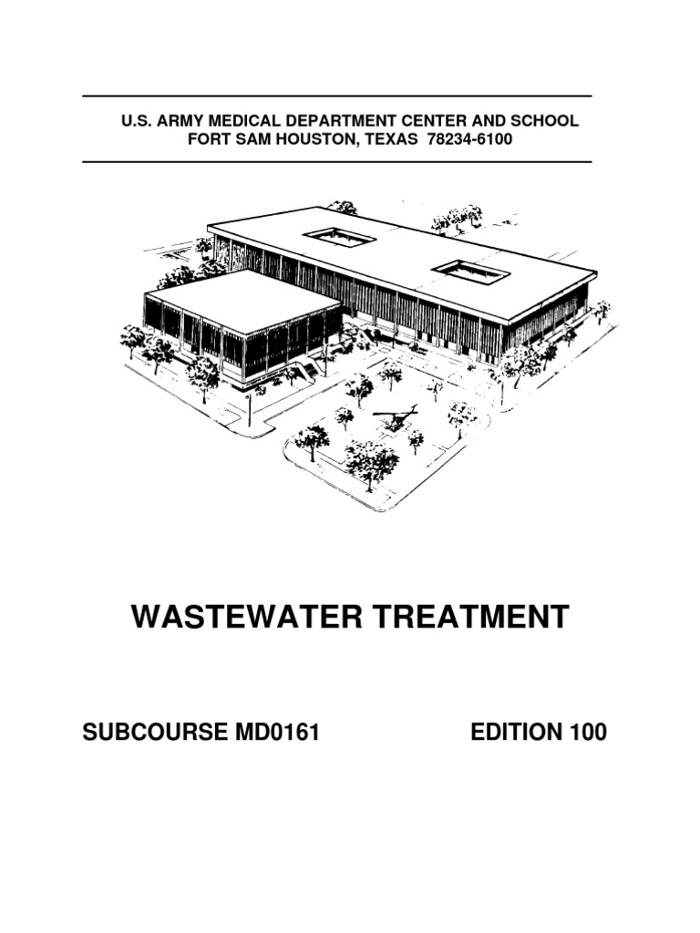 US Army Medical Course MD0161-100 - Waste Water Treatment | Sanitary ...
