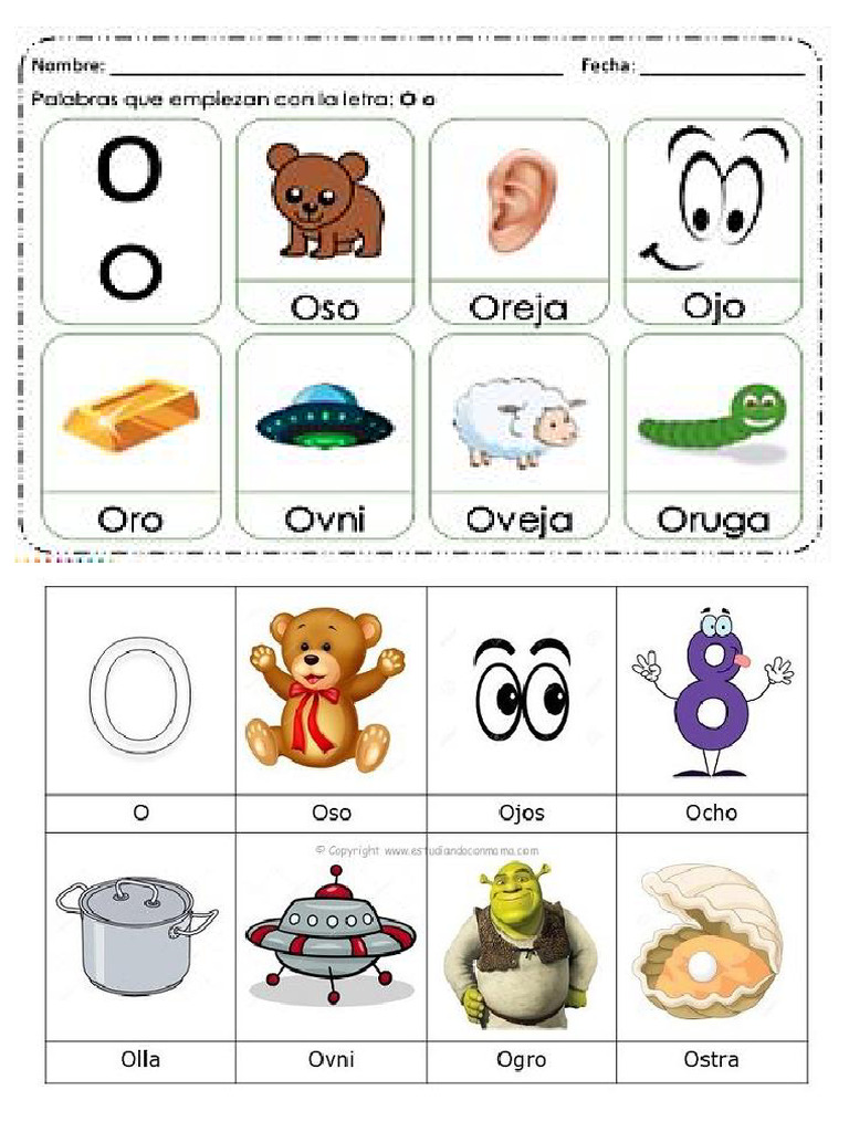 Dibujos Vocal o | PDF