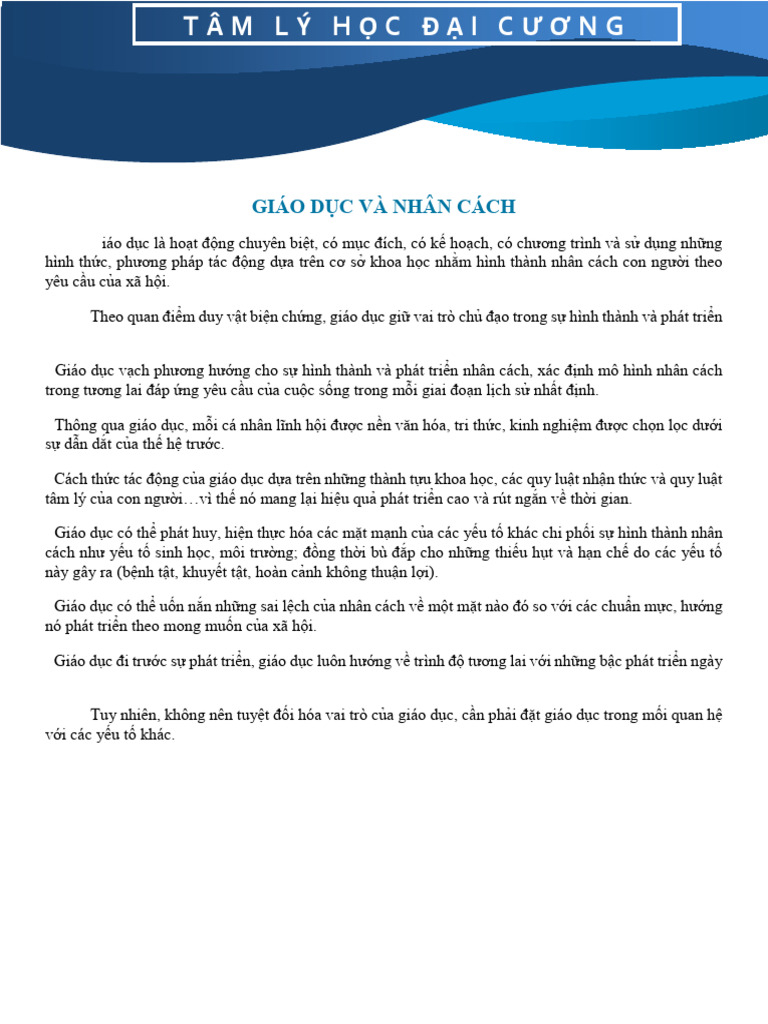 KB7-HD25. Xem PDF-Giao Duc Nhan Cach | PDF