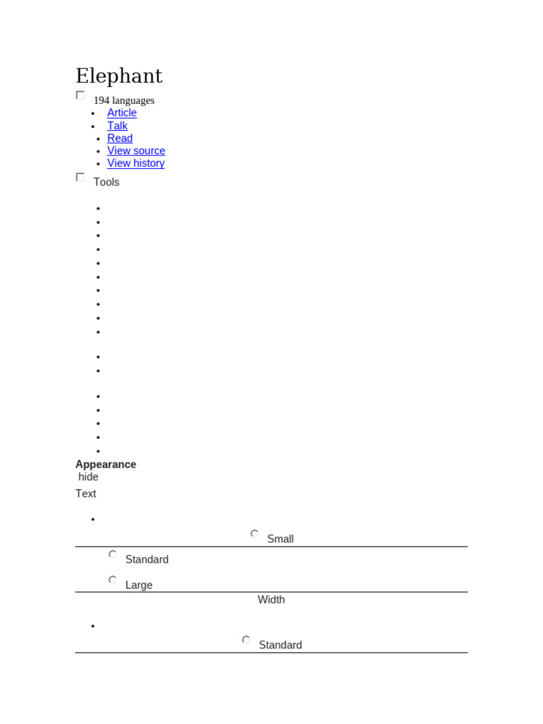 Elephant | PDF | Elephant | Mammal Ecology