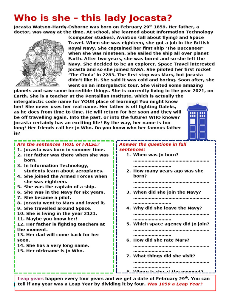 Reading Comprehension Reading Comprehension Exercises 137731 | PDF