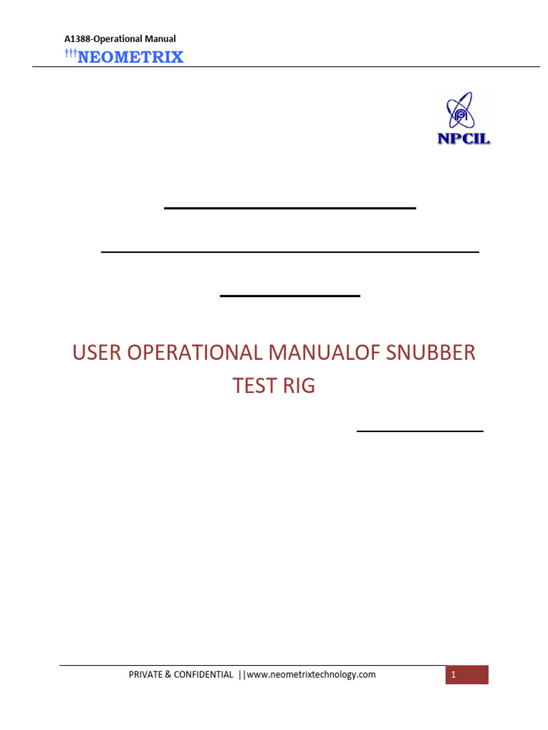 Snubber-Test-Bench-Catalog Neometerics Noida | PDF | Pump | Electrical ...
