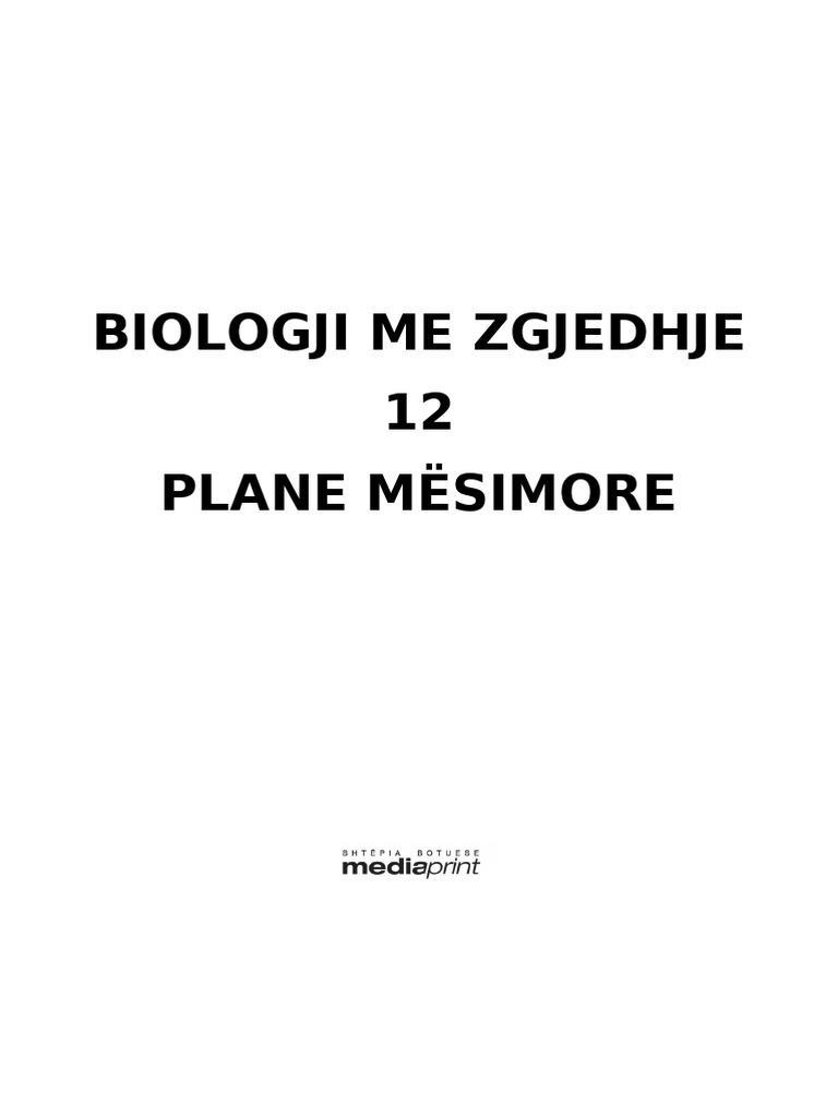 Planet Mesimore Biologjia 12 1 | PDF