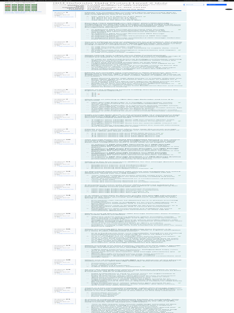 IBM Defender Data Protect Level 2 Quiz | PDF