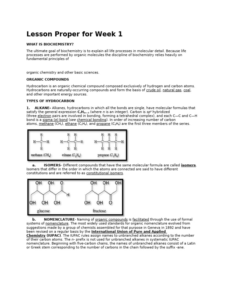 week1-5biochem | PDF | Carbohydrates | Chemical Reactions