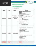 Midterm Timetable | PDF