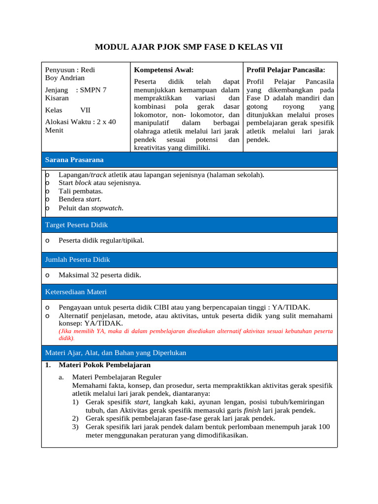 Modul PJOK Bang Redi | PDF | Komputer