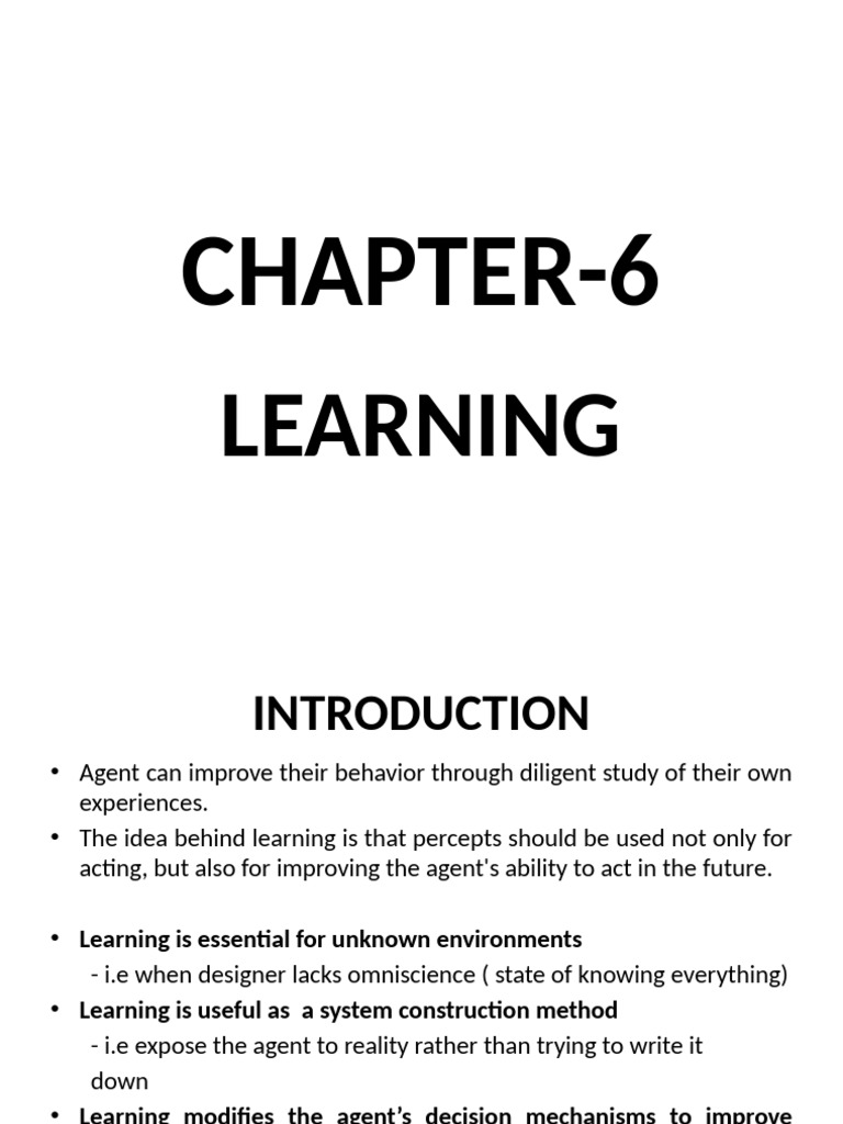 CHAPTER-6 Learning Slides | PDF | Learning | Psychology