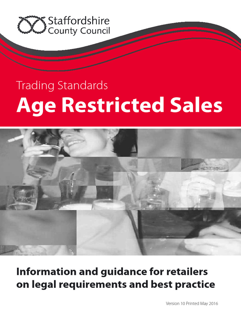 Age Restricted Sales Guidance Booklet | PDF | Cigarette | Electronic ...
