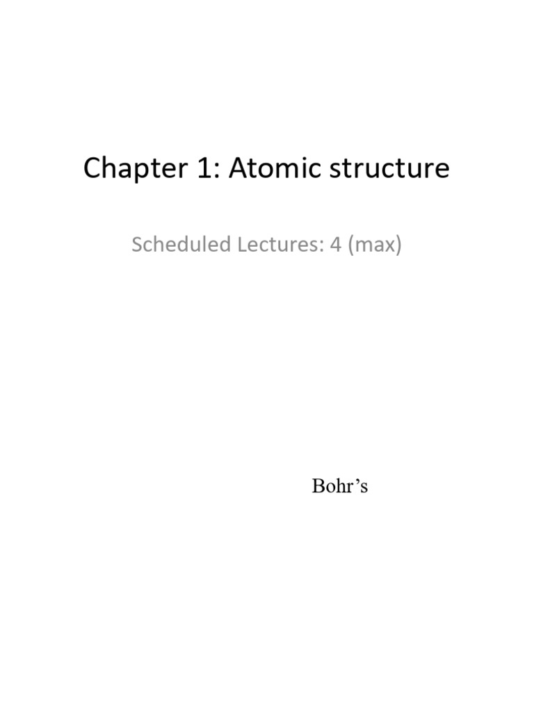 atomic_structure | PDF | Atomic Orbital | Electron