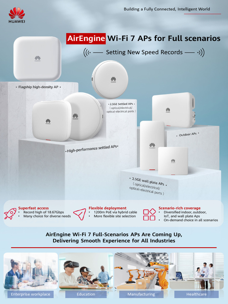 Huawei's Next-Generation AirEngine Wi-Fi 7 Series Product At-a-Glance ...