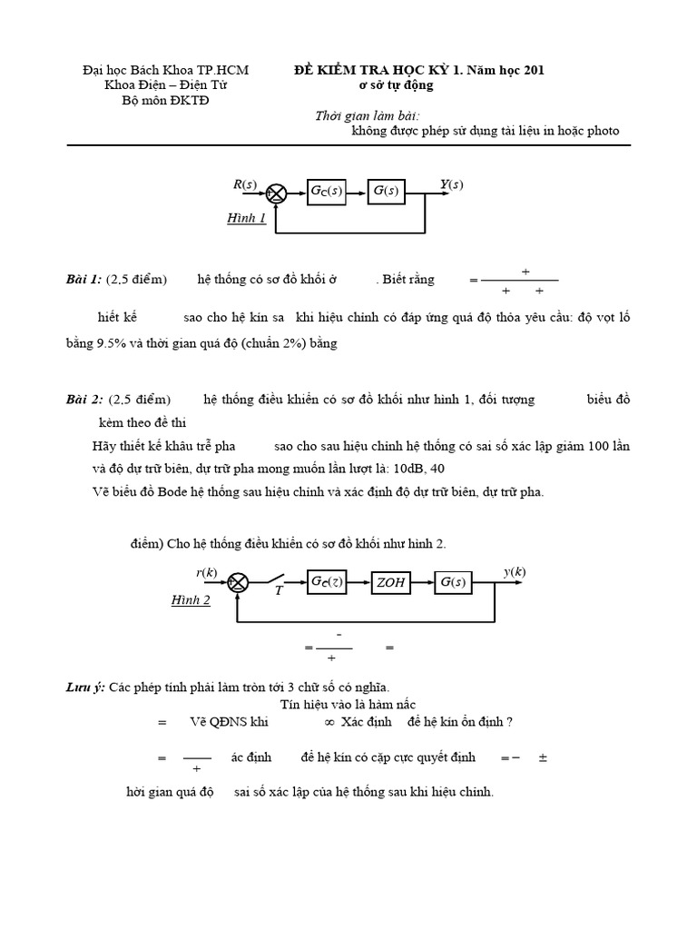 De Thi - CSTD - HK1 - 1213 - Dapan | PDF