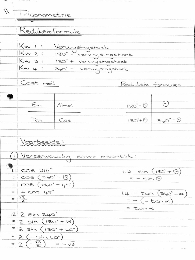 GR 11 Trigonometrie | PDF
