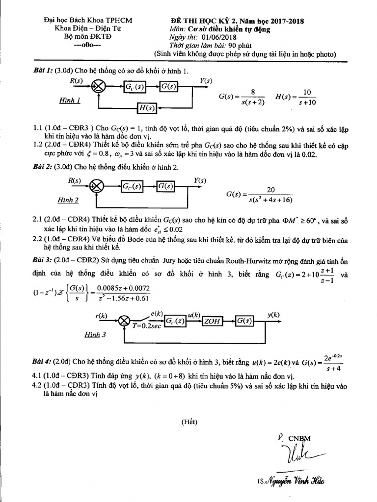 De Thi - CSTD - HK2 - 1718 - Dap An | PDF