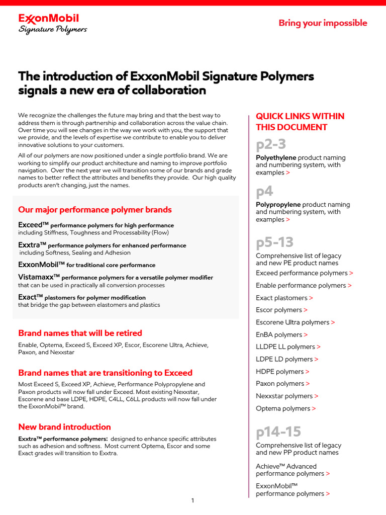 Signature Polymers Product Finder en | PDF | Polymers | Polyethylene