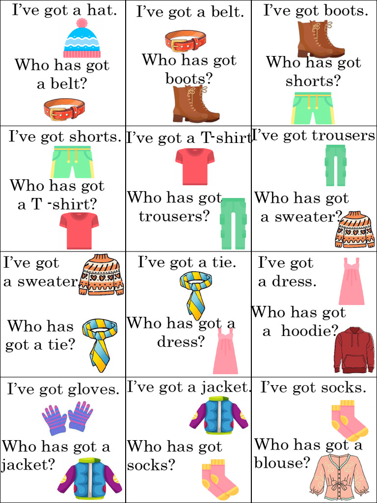 I Have Got Clothes | PDF
