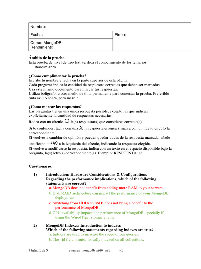 Mongodb m201 Performance v1 | PDF | Database Index | Computer Architecture